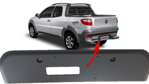 Suporte Placa Strada 2013 em diante - Magnata Auto Parts