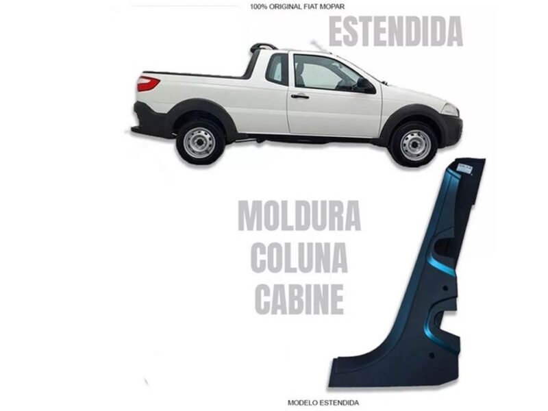 Acabamento Moldura Lateral Tras Esq. Cabine Strada 2014 a 20 - Magnata ...